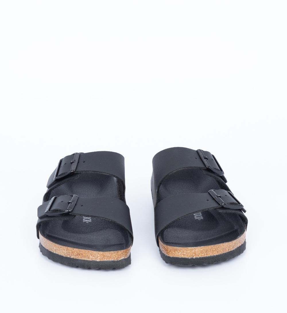 Birkenstock - Ciabatta Arizona Ecopelle Nero Uomo - 1019069 - scarpe ...